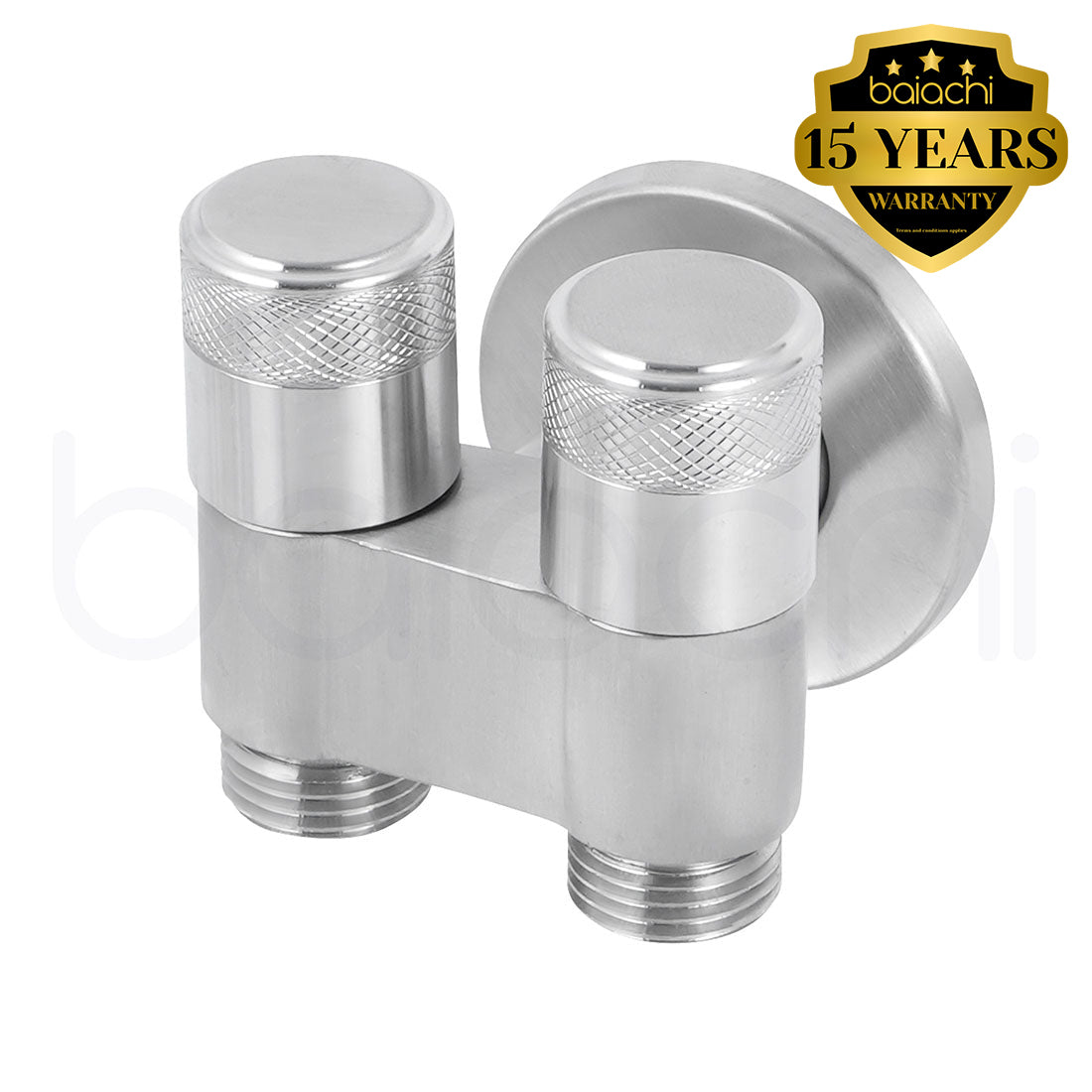 Baiachi Shattaf Twin Mini Cistern Stop Stainless Steel Quarter Turn ...